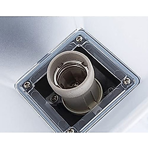 CZLZY Creative Aluminum Outdoor Post Light Fixtures Villa Wall Column Light Acrylic Lamp Shade Waterproof IP54 Simple E27 Pillar Lamp Garden Lawn Light Landscape Light