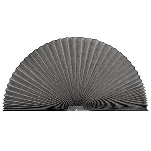 2 Pack Arch Light Filtering Fabric Shade fit for Perfect Half-Round Arch Windows No Tools Installation, Grey, 72” x 36”