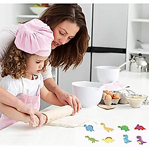 MrCookie New Dinosaur Cookie Cutters Set,Mini Small Sizes,24pcs Biscuit Molds for Kids,Cookie Molds for Baking, DIY, Kitchen, Cake, Kid's Dinosaur Party.