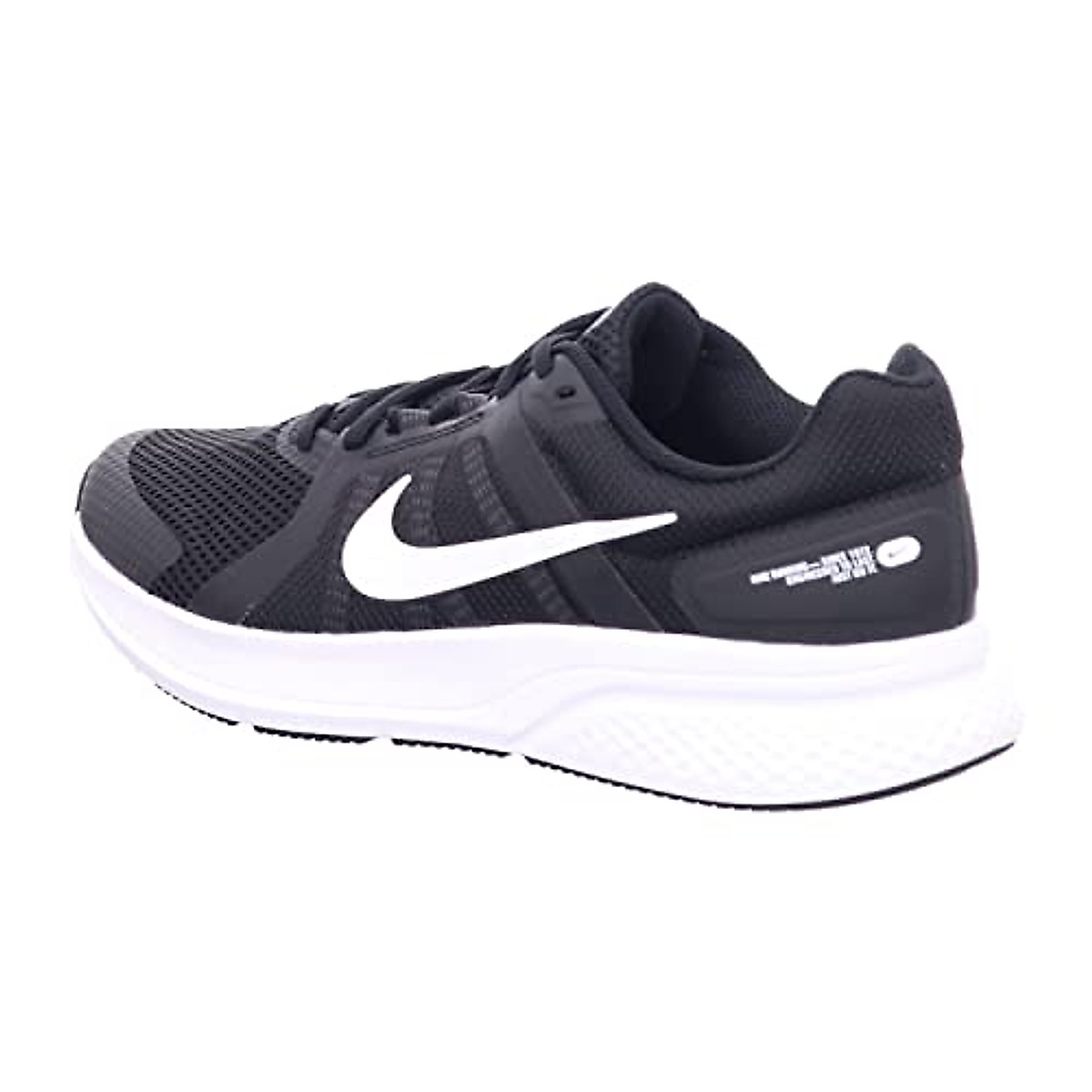 NIKE Men's Run Swift 2 Shoe, Black White Dk Smoke Grey, 9
