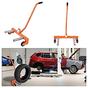 Senhill Heavy Duty Wheel Dolly Adjustable Tire Dolly Tire Lift Tool Easy Lift Tire Moving Cart for Workshop Garage