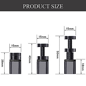 MHQJRH Aluminum Graphics card GPU bracket prevents sagging of universal VGA graphics card (Black)
