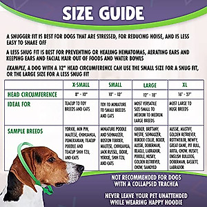 The Original Happy Hoodie for Dogs & Cats - Since 2008-2 Pack (1 Small, 1 Large) - The Grooming and Force Drying Miracle Tool for Anxiety Relief & Calming Dogs