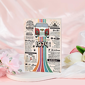 50th Birthday Gifts for Her Happy 50th Birthday Gifts for Women Cool Gifts for 50 year Old Woman 1974 Birthday Gifts for Women 50 Year Old Gifts for Women 50 and Fabulous Gifts for Women Turning 50