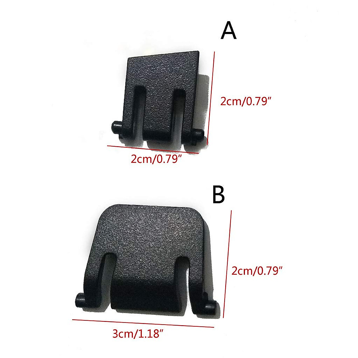 S-YUWEN 2Pcs Replacement Keyboard Bracket Foot Stand Plastic Leg Stand for Corsair K65 K70 K63 K95 K70 LUX RGB Mechanical Gaming Keyboard Repair Parts, one size