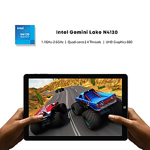 CHUWI Hi10 X Tablet PC, 10.1" Touchscreen 1920x1200P (6GB RAM 128GB Storage) Intel N4120 Processor, 2-in-1 Convertible, 5MP and 2MP Cameras, Windows 10