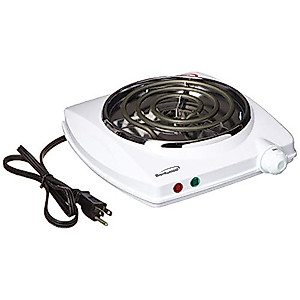 Brentwood TS-322 1000w Single Electric Burner, White