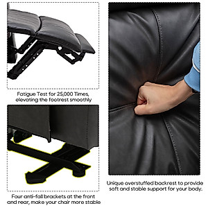 Consofa Power Recliner Sofa Set for Living Room, 2 Pieces Recliner Furniture Sofa Set, Power Reclining Sofa and Loveseat Set with Massage and Heat, Reclining Loveseat with Console for Living Room