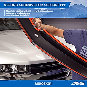 Auto Ventshade [AVS] Aeroskin Hood Protector | 2014 - 2021 Toyota Tundra | Low Profile/Flush - Smoke | 322094