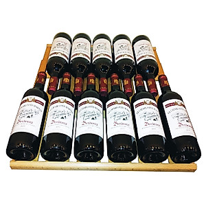 Koolatron Grand Series 173-Bottle Dual Zone Compressor Wine Fridge Refrigerator - Front Venting - Freestanding Wine Cellar for Home Bar, Outdoor - Ideal for Red, White, Champagne or Sparkling Wine