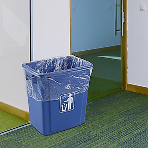 Buyitt 4 Gallon Clear Trash Bags, Strong Garbage Bags, 110 Counts Waste Basket Liner