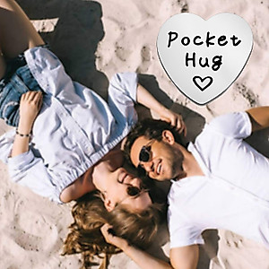 ENSIANTH Pocket Hug Token Long Distance Relationship Gift for Girlfriend Boyfriend Valentine’s Day Gift
