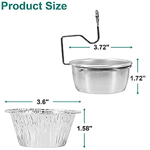 Grease Cup with Clip for Char-Broil Outdoor Grills, Replacement for Masterbuilt 30-inch Propane Smoker, Come with Aluminum Drip Cups(10 Pack)