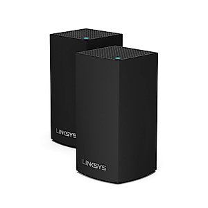 Linksys Velop Whole-Home Mesh WiFi System (Mesh Router for Whole-Home WiFi Mesh Network), 2-Pack, Black (MC2400)