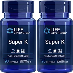 Life Extension Super K, 90 Softgels (Pack of 2)
