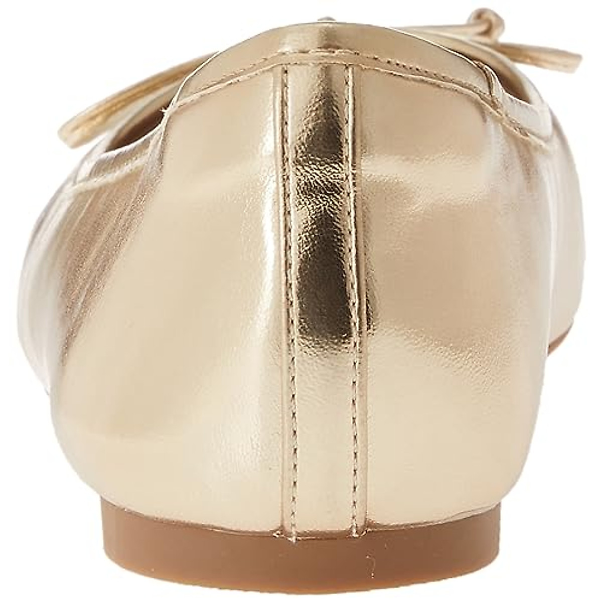 The Drop Women's Pepper Ballet Flat with Bow, Gold, 5