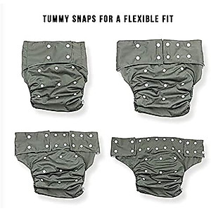 Kawaii Adult Reusable Cloth Diaper, Large Adult Nappy with 1 Super Absorbent Diaper Insert, Waterproof Adjustable Incontinence Leakproof Protective Underwear - Peaches