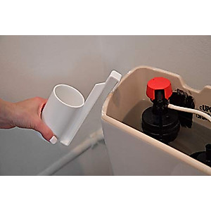 Home-X White Air Freshener Spray Holder for Home Bathroom Fits Toilet Deodorizer and Aerosol Odor Eliminator