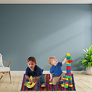 Ekakshx Multi Color Chindi Rag Rug 4X6'| Hand Woven Rug & Reversible Runner Rug | Recycled Cotton Colorful Chindi Rug for Living Room Kitchen | Rustic Rug | Runner Rugs (4 * 6 Feet, Purple Color)