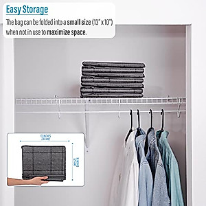 VENO 4 Pack Heavy Duty Extra Large Storage Bag, Moving Bag, Clothes Organizer, for Blanket, Comforter, Bedroom Closet, Dorm Room Essentials, Moving Supplies, Storage Tote, Reusable and Sustainable (BLK Windowpane - Set of 4)…