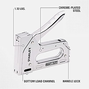STANLEY Stapler Gun, Heavy Duty, Steel, 1/4-Inch to 9/16-Inch (TR110)