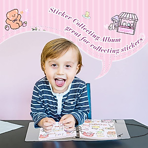 Spakon Sticker Collecting Album Sheets Reusable Sticker Book Sticker Collection Accessories for Collecting Back to School gifts, A6/A5(1 Piece,A6)