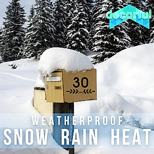 Decorful Mailbox Numbers for Outside - 3 Sets of 0-9 Waterproof Vinyl Mailbox Stickers - House Address Numbers for Mailbox - Strong Adhesive Peel and Stick Number Decals (Black, 2 Inch)