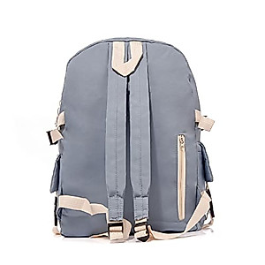 Kawaii Kids Backpacks for Girls with Cute Bear Accessories, Teen Laptop Backpack for Back to School Supplies Student Bookbag(Blue)