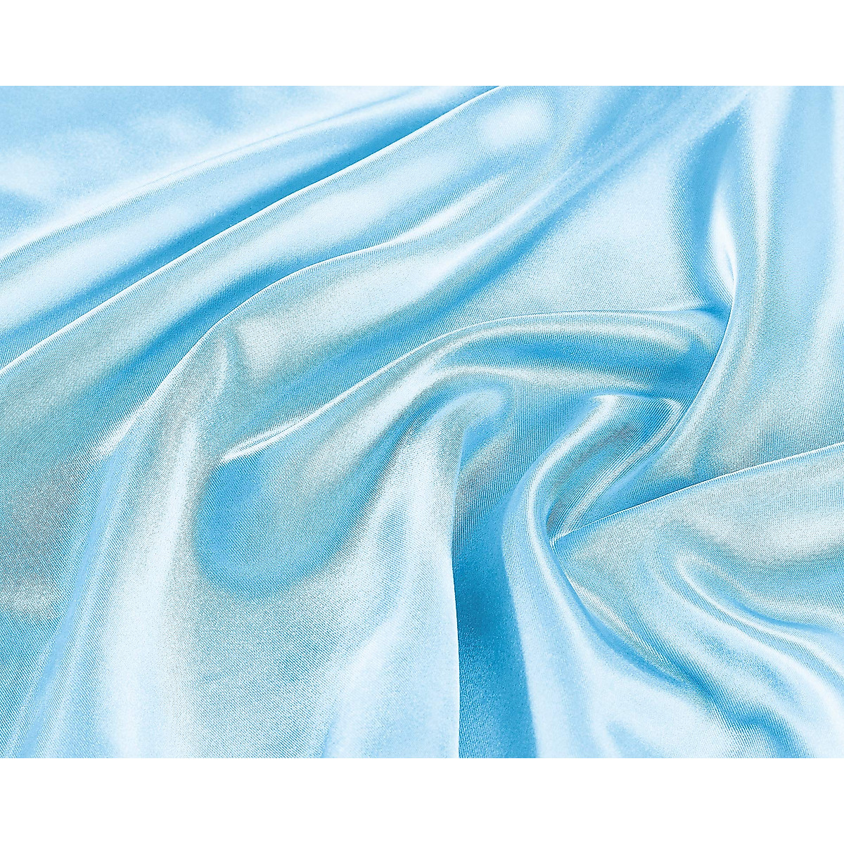 EHP Super Soft & Silky Satin Crib Fitted Sheet 28" X 52" + 9" (Solid/Deep Pocket) (Sky Blue)
