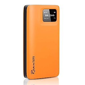 RoamWiFi 4G LTE WiFi Mobile Hotspot Router, Worldwide Portable High Speed Hotspot with US 100GB & Global 1GB Data 90Day,Connects Up to 10 Devices Pocket Hotspot for Travel in 170+ Countries