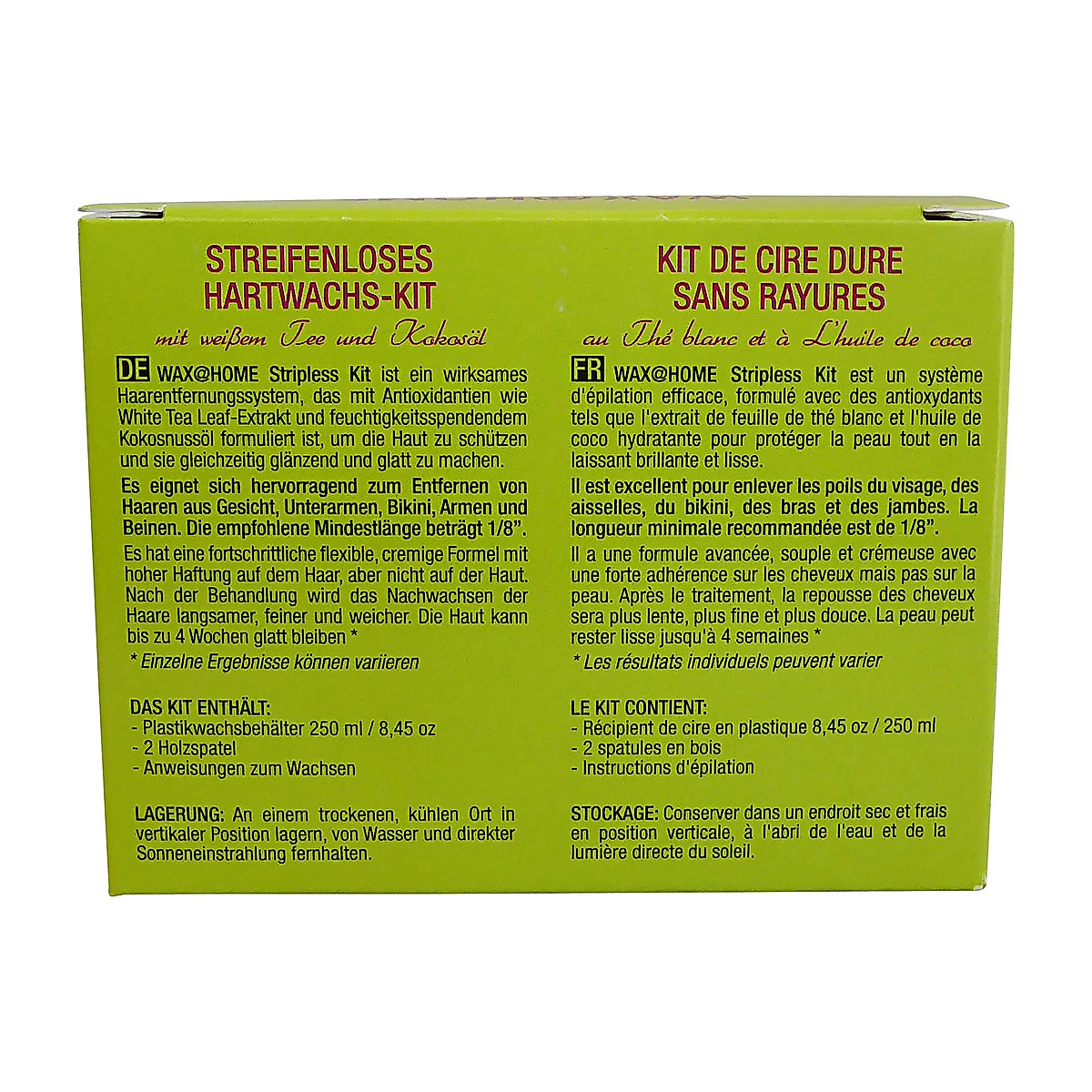 Wax at Home Microwavable White Tea Cream Stripless Wax Kit 8.45 Ounces by Wax Necessities Waxness