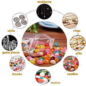 iMBAPrice Clear Reclosable Poly Bags(1.5" x 1.5" Inch) Case of 2000 Bags