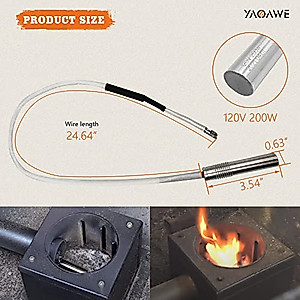 Hot Rod Igniter Replacement Parts for Green Mountain Daniel Boone and Jim Bowie Wood Pellet Grills, GMGP29/P-1079