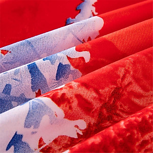 Shamdon Home Collection Christmas Duvet Cover, Bedding Set with Santa Claus Pattern HD Printed, Comforter Cover-Luxury Super Soft Microfiber,Twin