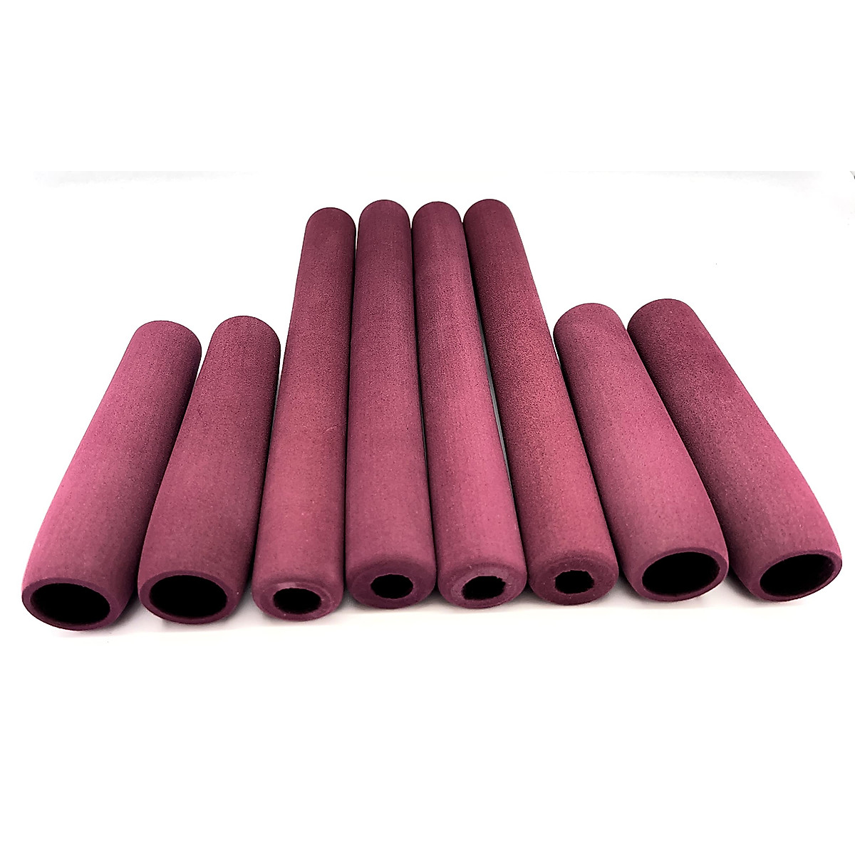 EVA Foam Grips for Fishing Rods, Select Your Size and Color Maroon 8 Pack 9.875 and 5.5 Varies