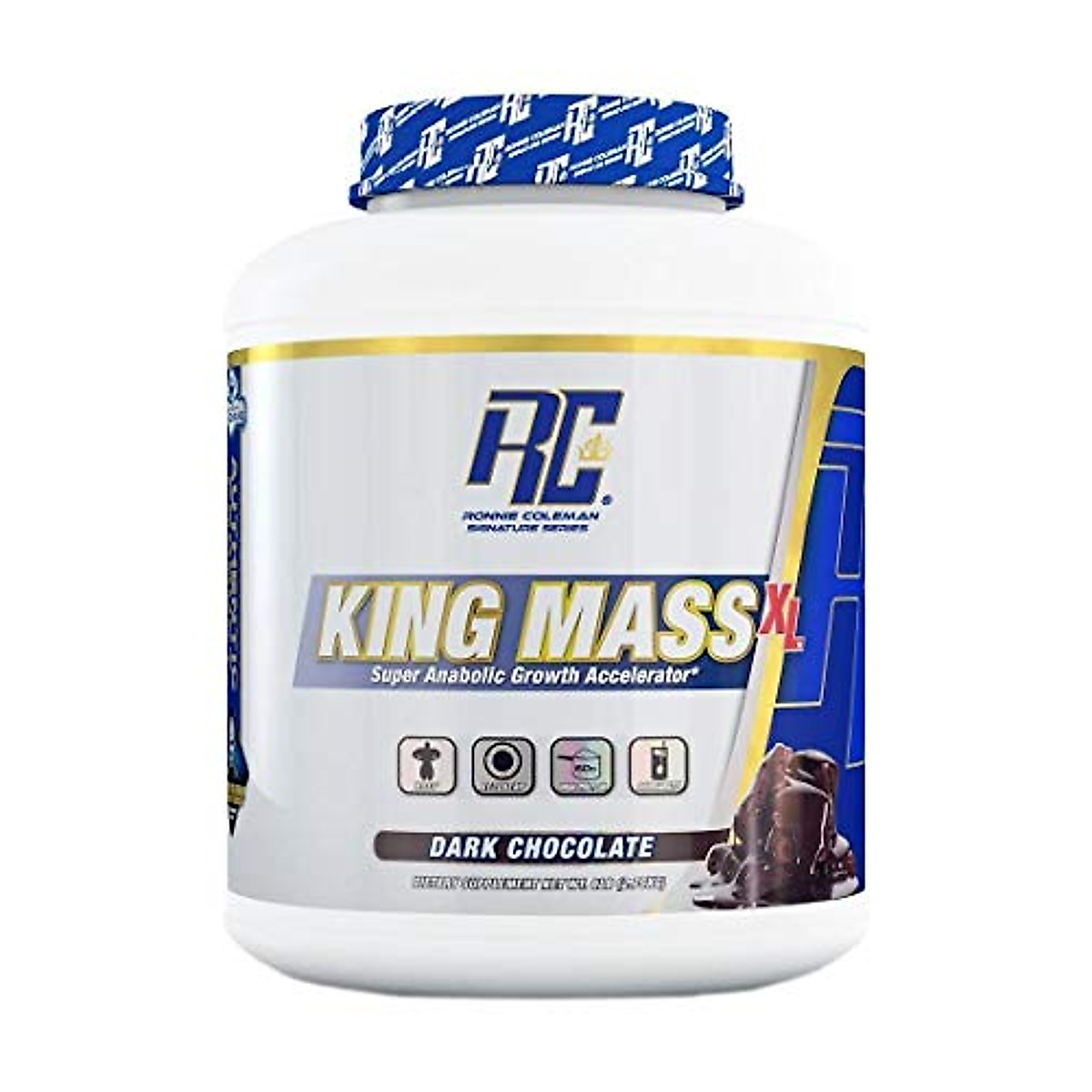 Ronnie Coleman Signature Series King Mass-XL Dark Chocolate Super anabolic Growth Accelerator 6 Pound, 6 Pound