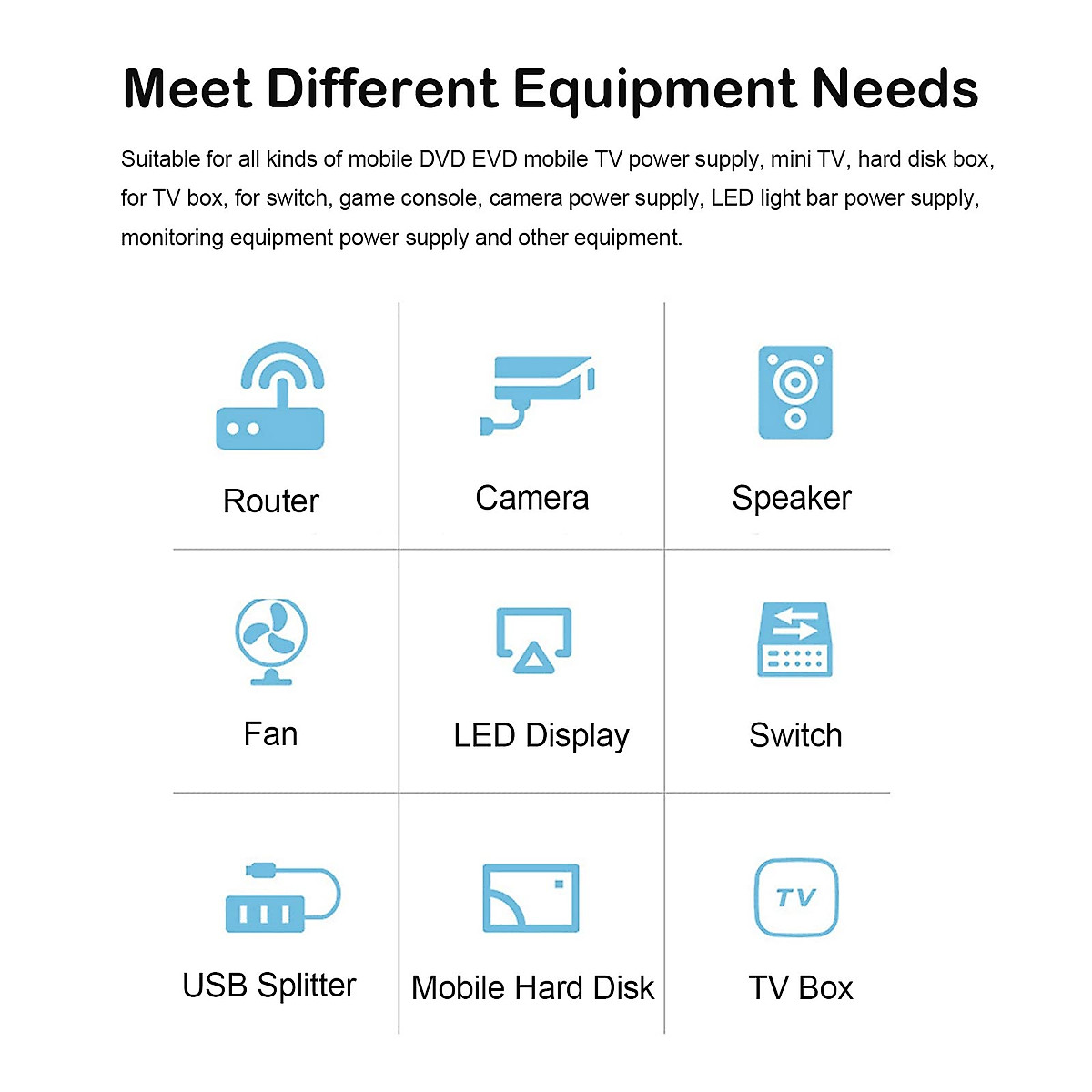 Eboxer 21W 15V 1.4A AC/DC Power Adapter, 6.7FT Cord Power Supply Charger Adapter, Electronic Accessory Replacement Part (US Plug)