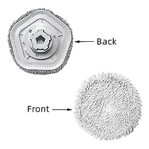 Sweeper Vacuum, Accessories/spare parts 2X Mop Pad Spare Accessories/spare parts Parts/accessories for vacuum Compatible For Xiaomi Parts/accessories for vacuum Compatible For Dreame Bot W10 & W10 Pro