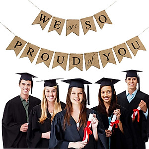 DmHirmg Graduation Banner, We are So Proud of You Banner, Graduation Decorations, Graduation Party Supplies 2022,Perfect for Graduation Party Decorations, Graduation Banners Decorations