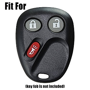 Coolbestda Rubber Smart 3buttons Key Fob Cover Remote Case Keyless Protector Jacket for LHJO11 Chevrolet Chevy Sivlerado 1500 2500 Equinox Tahoe Suburban Sierra Yukon Cadillac Escalade