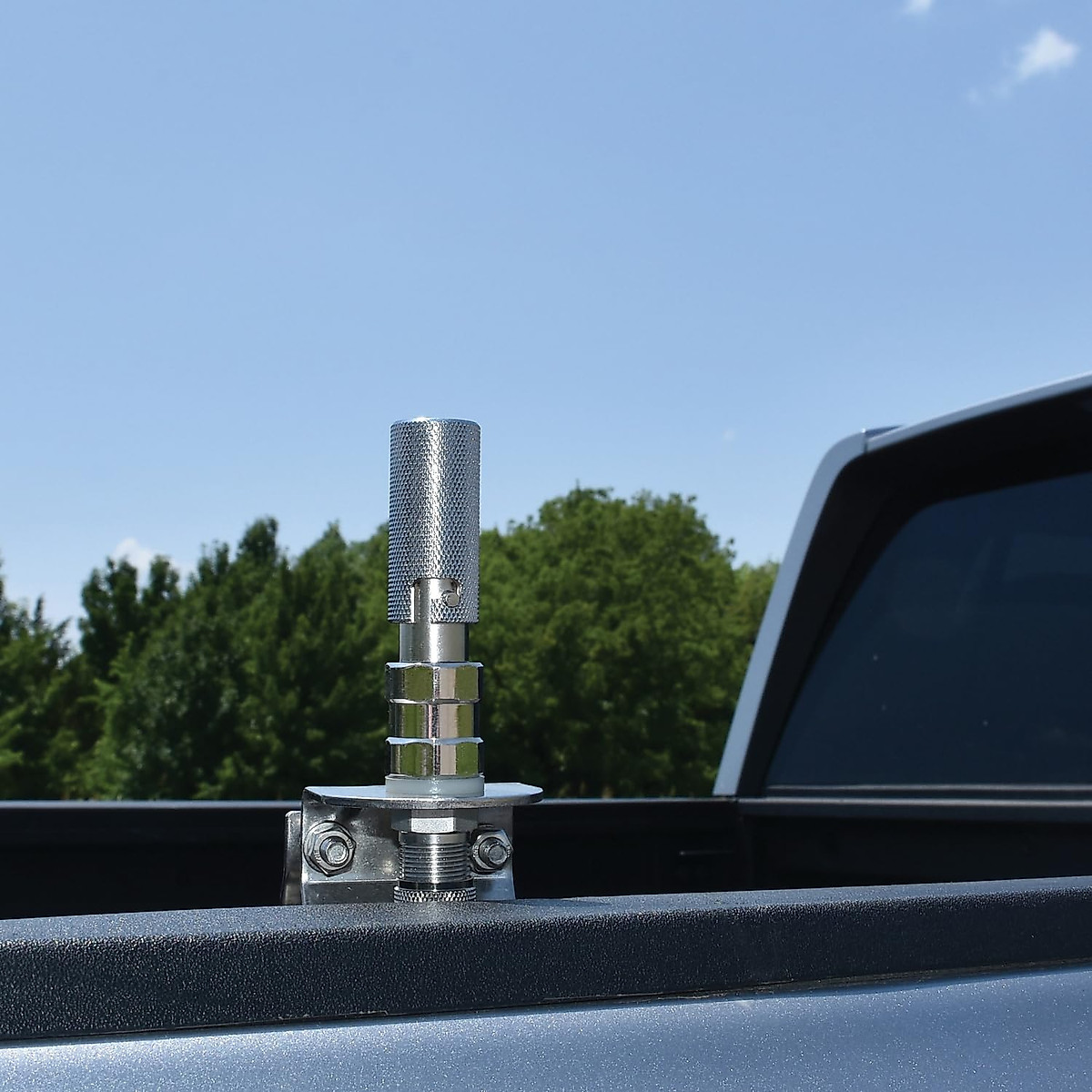 Tram® 217 CB Antenna Quick Disconnect, 3/8 in. x 24 Thread Mounting, Chrome Plated Brass, Silver