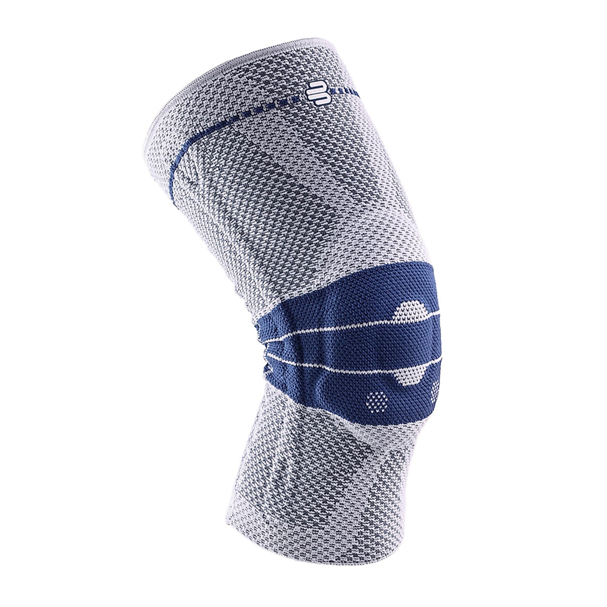 Bauerfeind - GenuTrain - Knee Support Brace - Targeted Support for Pain Relief and Stabilization of the Knee, Provides Relief of Weak, Swollen, and Injured Knees - Size 4C, Comfort - Color Titanium