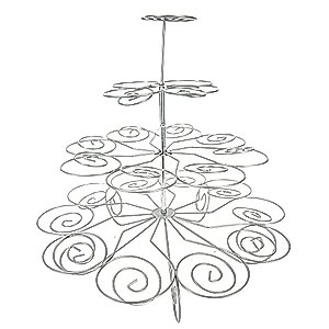 Home Basics 23 Cupcake or Muffin Centerpiece Holder Stand, 3 Tier