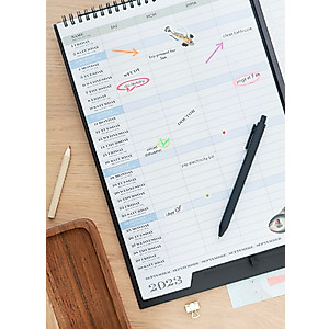 Grupo Erik Fishes By Charles Dessalines Wall Calendar 2024 | Monthly Planner 16 Months Sep 2023 - Dec 2024 | 11.8 x 13.4 inches / 30 x 34 cm | Cute Stationery | With Stickers/Pen/Shopping List