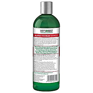 Vet's Best Allergy Itch Relief Dog Shampoo | Cleans and Relieves Discomfort from Seasonal Allergies | Gentle Formula | 16 Oz