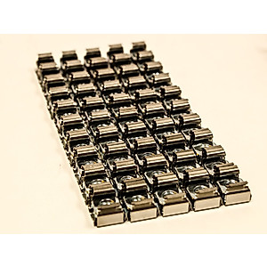 NavePoint M5 Cage Nuts and Screws for Server Shelves Cabinets - 100 Pk Rack Mount