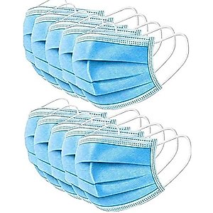 50pcs Disposable Face Másk With 3 Layer Filter With Elastic Earloop,black Gray Breathable Safety Face Scarfs Black 50 Pcs