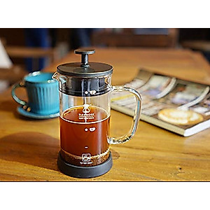 ElephantNum TIMEMORE French Press Coffee Maker Double Filter Mesh 600ml