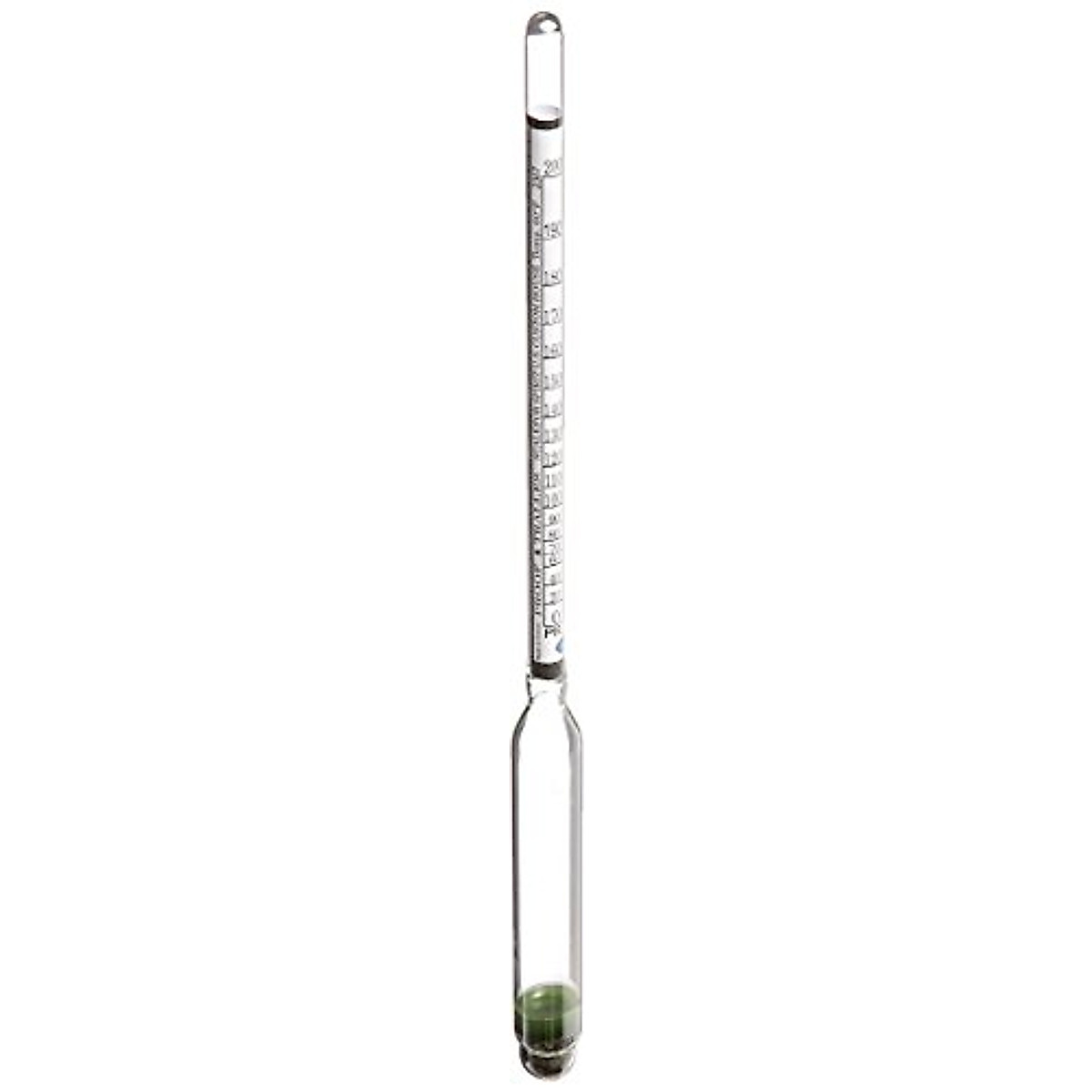 FastRack Proof and Tralle or % Alcohol Hydrometer Alcoholmeter Spiritometer for Moonshine Still, Spirits, Distilled,Clear