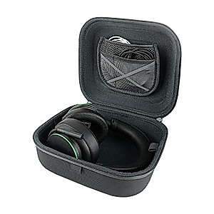 Linkidea Headphones Carrying Case Compatible with Skullcandy SLYR Pro, Sony PS5, Sennheiser PC373 Case, Replacement Protective Hard Shell Travel Bag with Cable, Charger Storage (Grey)